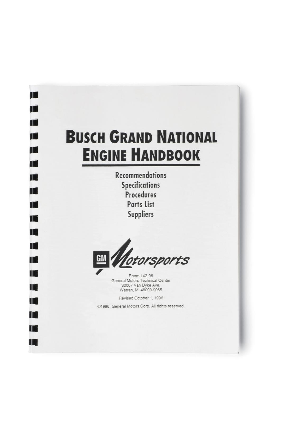Busch Grand National Engine Handbook: GM Performance Motor