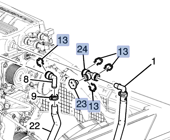 LT4 / LT5 Supercharger Fitting w/ Bleeder - Straight: GM Performance Motor