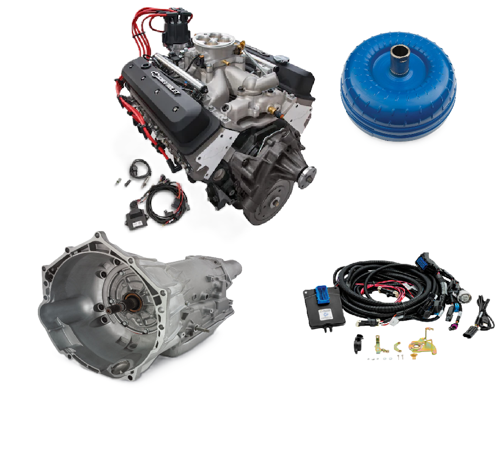 ZZ6 EFI Deluxe Connect & Cruise Crate Powertrain System W/ 4L65-E: GM ...