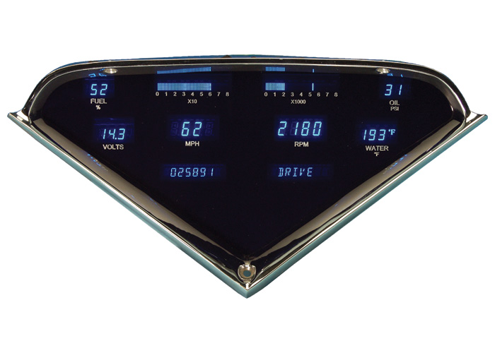 Brothers Trucks Digital Dash Panel - Blue: GM Performance Motor