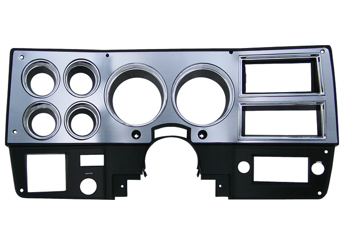 Brothers Trucks Instrument Bezel - With A/C - Black/Chrome: GM ...