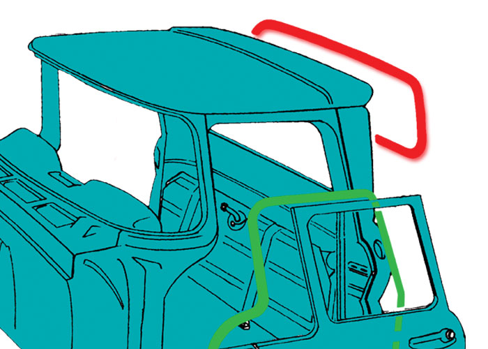 Brothers Trucks Rear Window Seal - Big/ Deluxe: GM Performance Motor