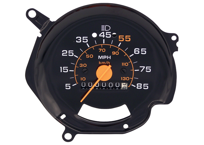 Brothers Trucks Speedometer - Orange Pointer: GM Performance Motor