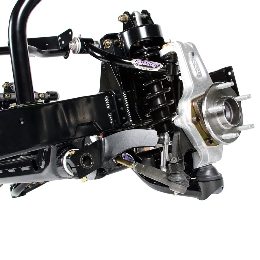 Detroit Speed Powdercoated Front Frame - Single Adjustable Shocks: GM ...