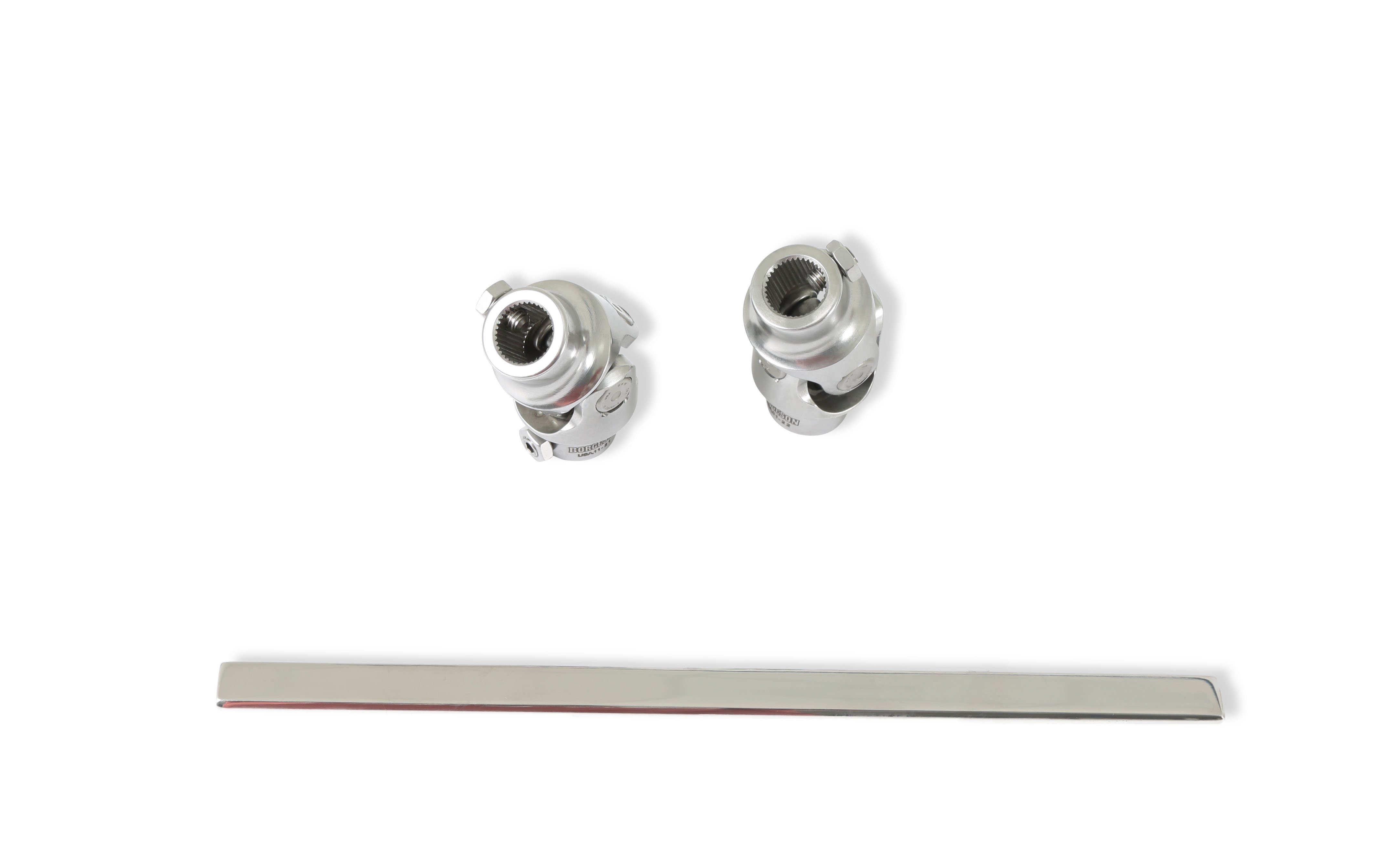 Detroit Speed Polished Stainless Steel Intermediate Shaft - Ididit ...