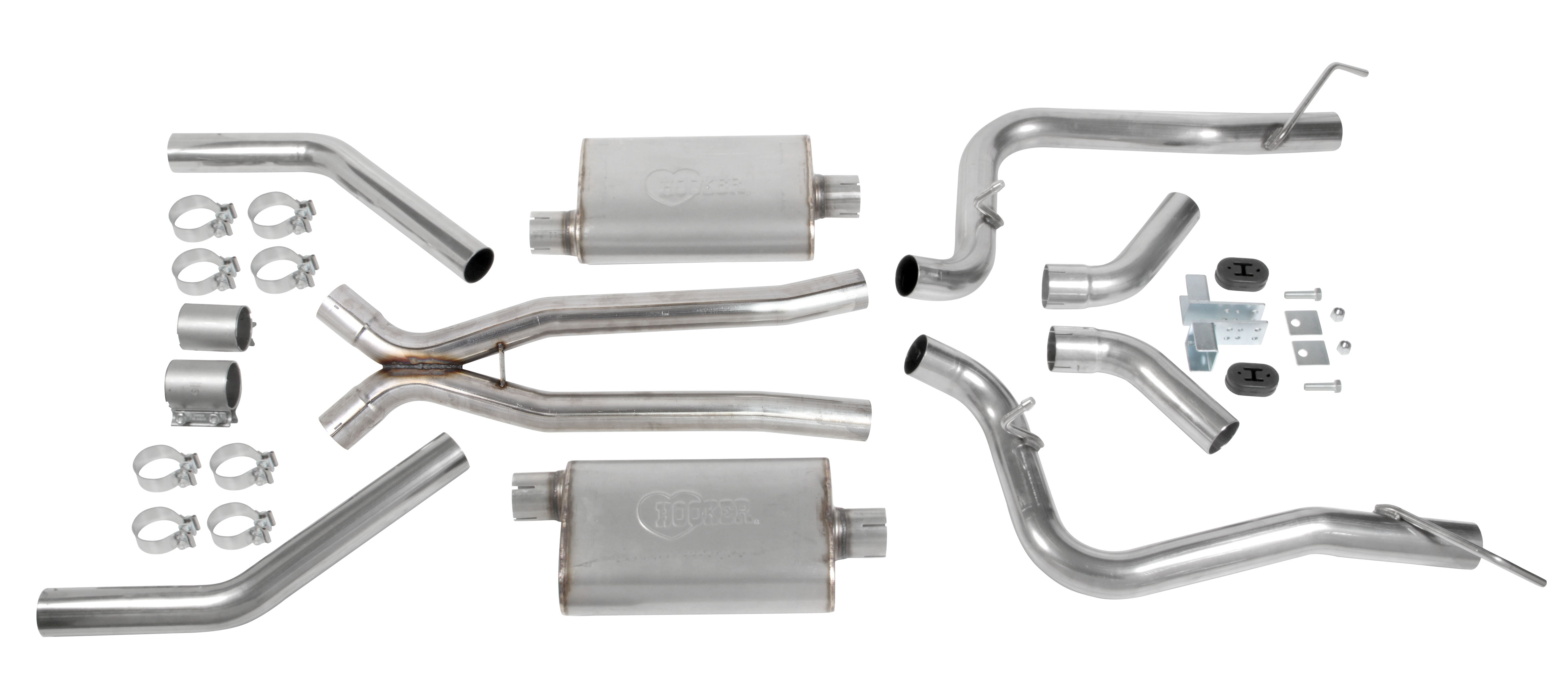 1967-69 Camaro/Firebird Exhaust System- 3", Natural Finish, 304 ...