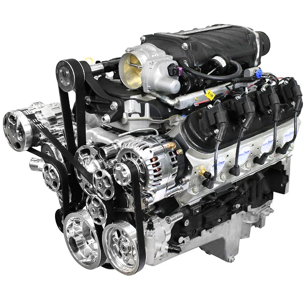 BluePrint Engines 427 c.i. GM LS style proseries dressed supercharged ...
